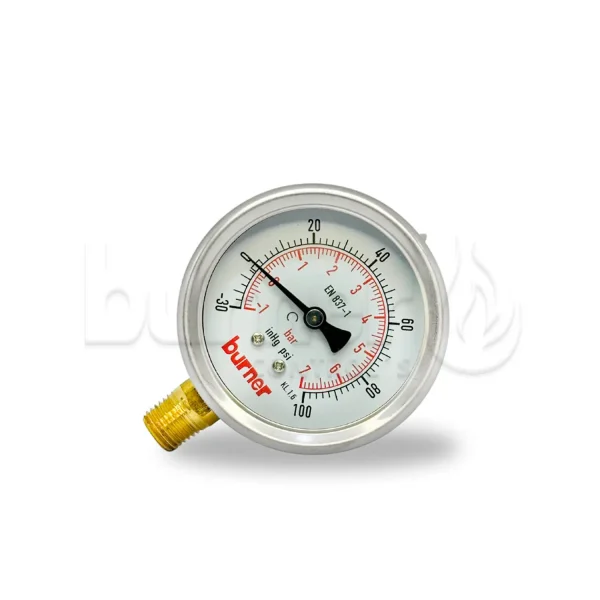 Manómetro -30+100 PSI – Burney Energy